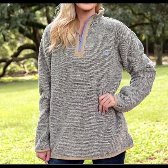 Southern Marsh | Jackets & Coats | Gray Fleece Pullover Unisex | Poshmark
